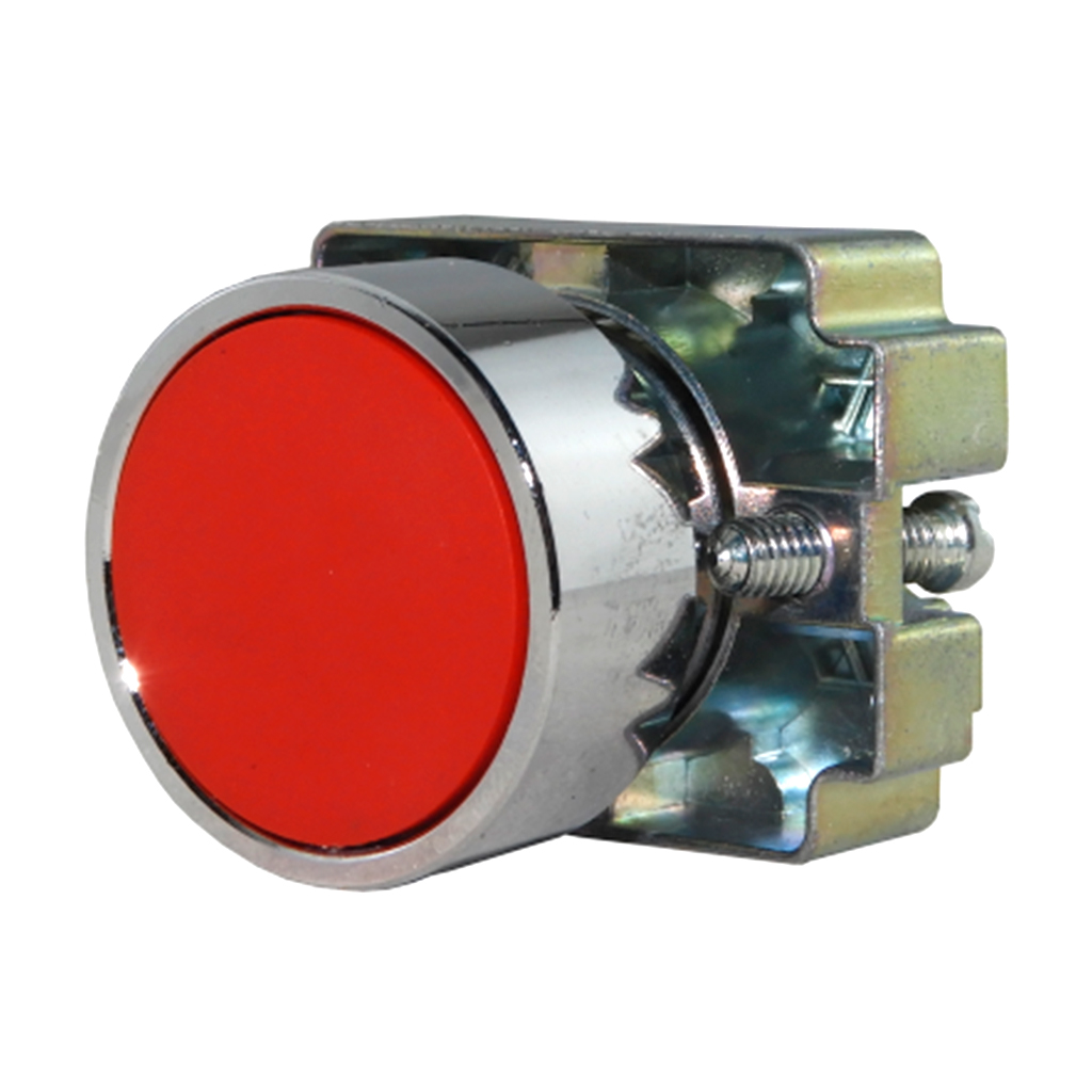 2AF4 - PULSADOR RASANTE ROJO 22MM | Acotron Electrónica Industrial